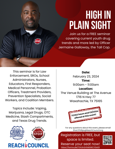‘Tall Cop – High in Plain Sight’ workshop slated for Feb. 23 ...