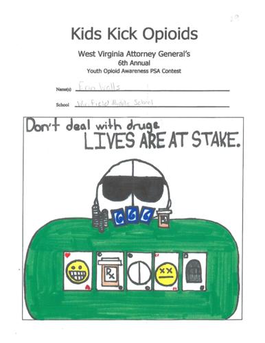 Artwork of local ‘Kids Kick Opioids’ contest winners displayed at ...