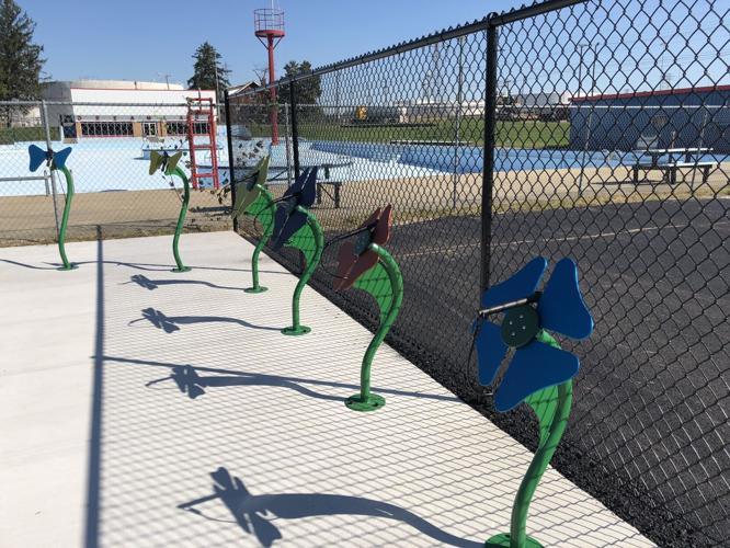 Sensory playground equipment added to playground adjacent to Dreamland ...