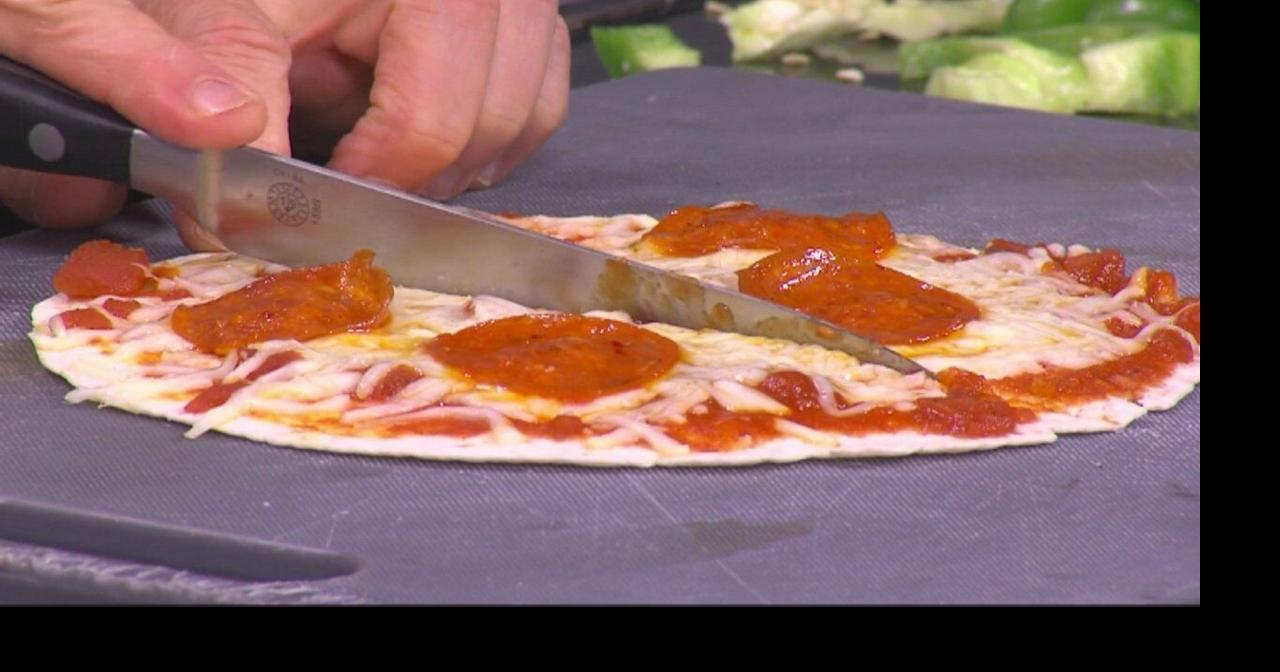 Jayce Townsend Is In The Kitchen, Showing Us How To Make Tortilla Pizza ...