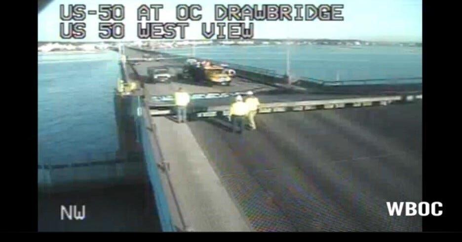 Rt. 50 Drawbridge in OC Reopened After Getting Stuck in Open Position ...