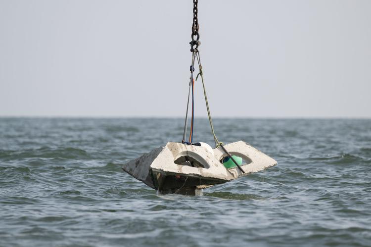 Reef Balls and Pyramids Deployed in Tangier Sound | Latest News | wboc.com