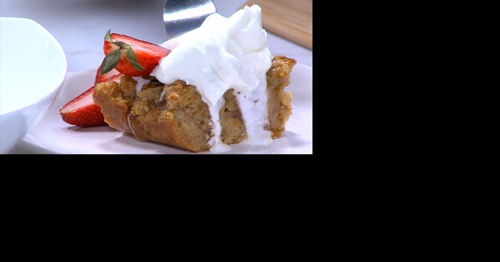 Chef Troy Conway Makes Us Some Banana Foster Bread Pudding In The ...
