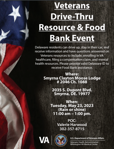 Veterans Drive-Thru Resource and Food Bank Event to Be Held Tomorrow ...