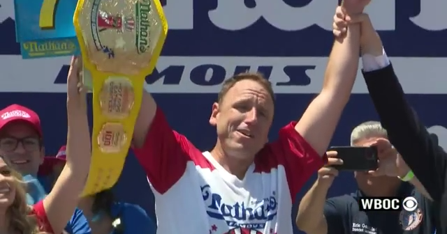 Joey Chestnutt Takes Home Hot Dog Gobbling Gold...Again | Latest News ...