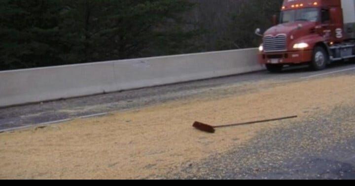 Corn Spills on Highway, Shuts Down Eastbound Lanes | Archive | wboc.com