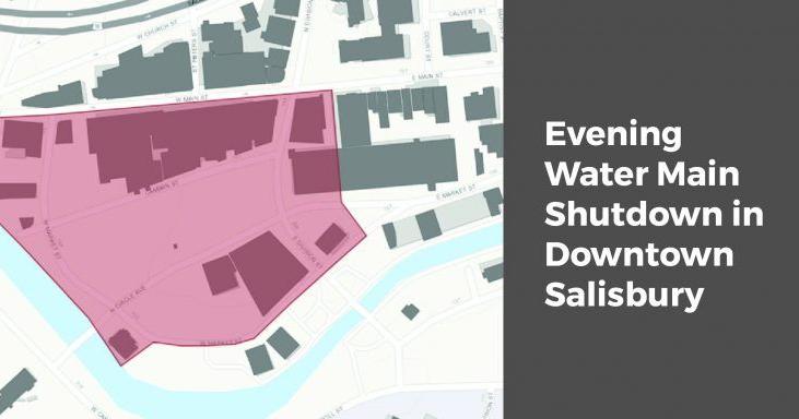 Salisbury Plans for Downtown Water Main Shutdown | Latest News | wboc.com