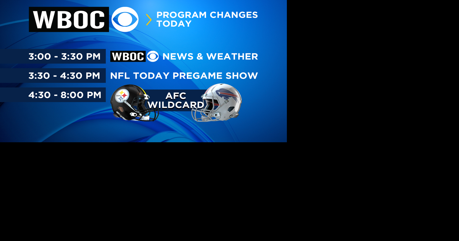 WBOC programming update: local news and special NFL wild card coverage ...