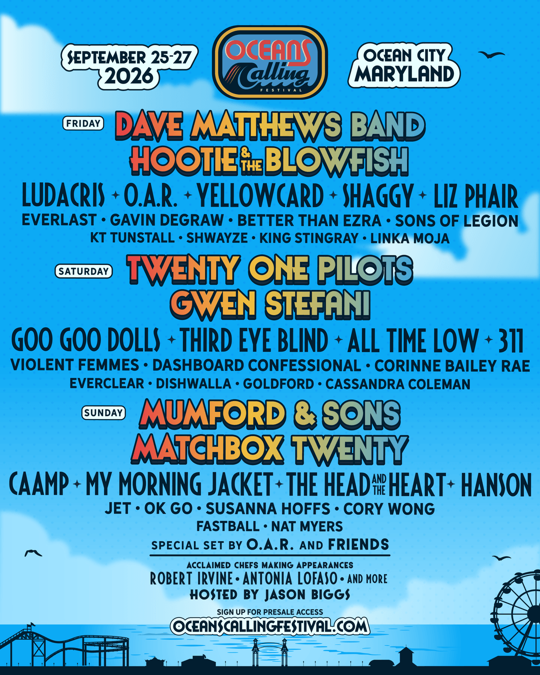 Oceans Calling announces 2026 lineup | Latest News | wboc.com