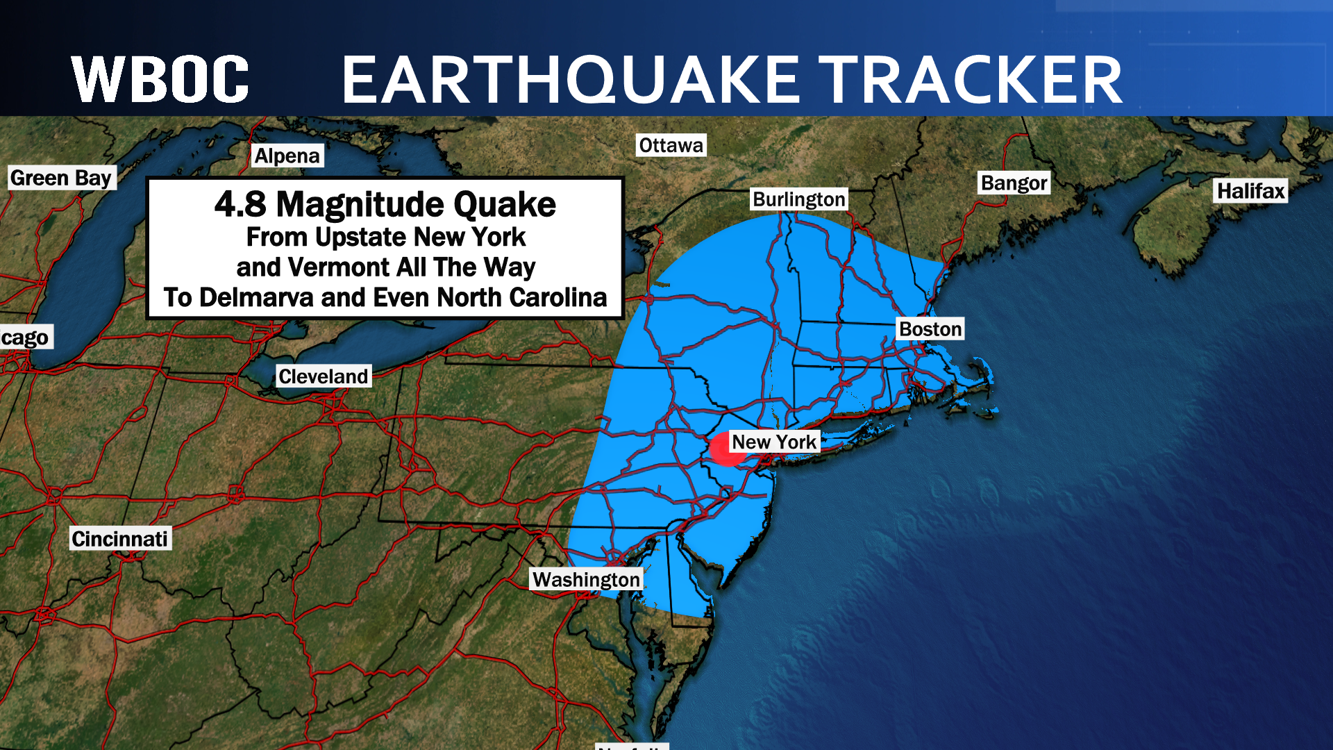Magnitude 4.8 Earthquake Rattles the Northeast, with Rumblings Felt as ...
