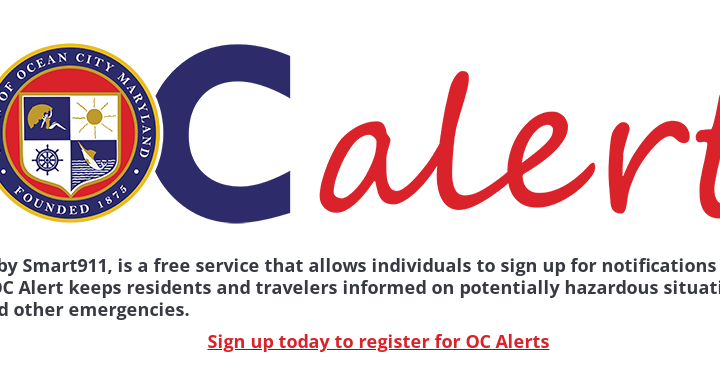 Ocean City Announces OC Alert for Emergency Situations | Latest News ...
