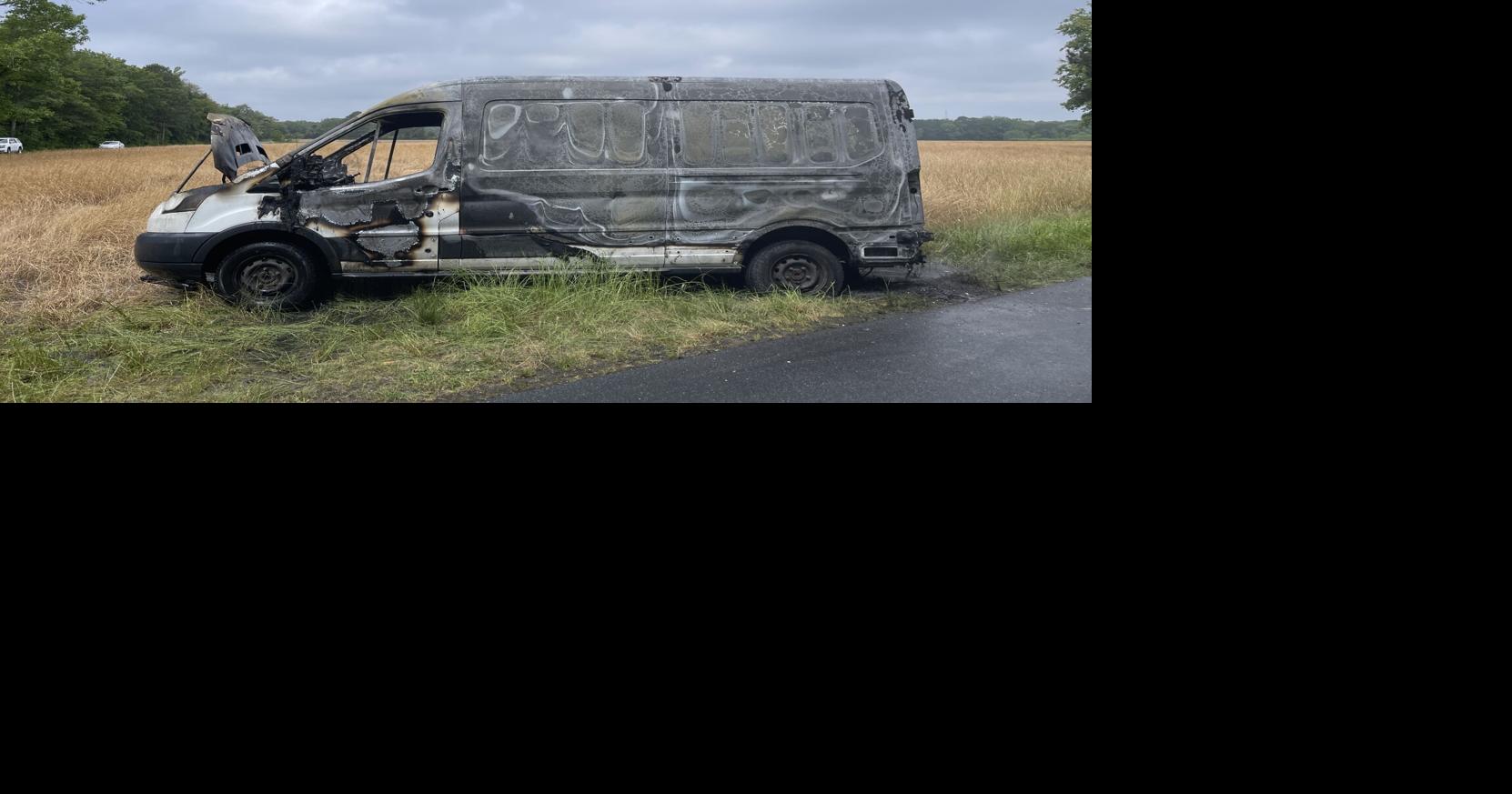 Abandoned Van Set on Fire in Berlin | Latest News | wboc.com
