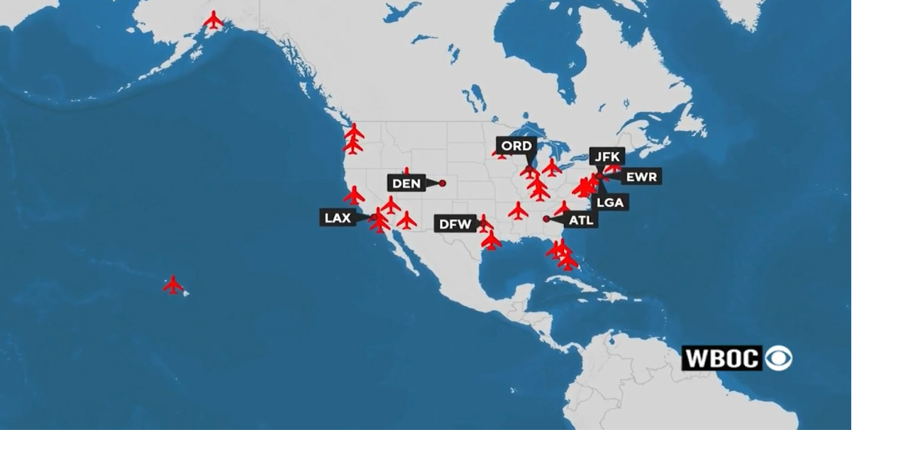 Airline Begin Cutting Flights As Shutdown Lingers | Latest News | wboc.com