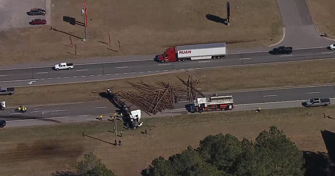 UPDATE: Overturned Logging Truck Shuts Down Rt 13 in Delmar | Latest ...