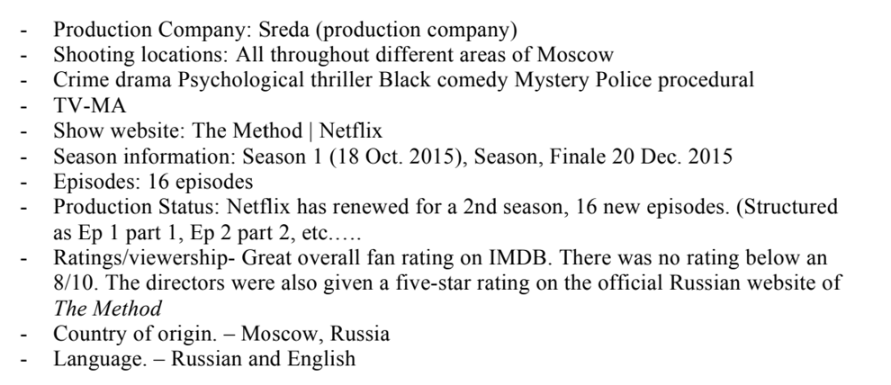 Our Netflix Reviews: Russian crime drama 'The Method' brings twist to ...