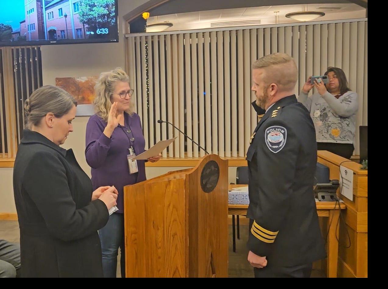 Channahon Police Deputy Chief Adam Bogart Sworn-In as Newest Chief ...