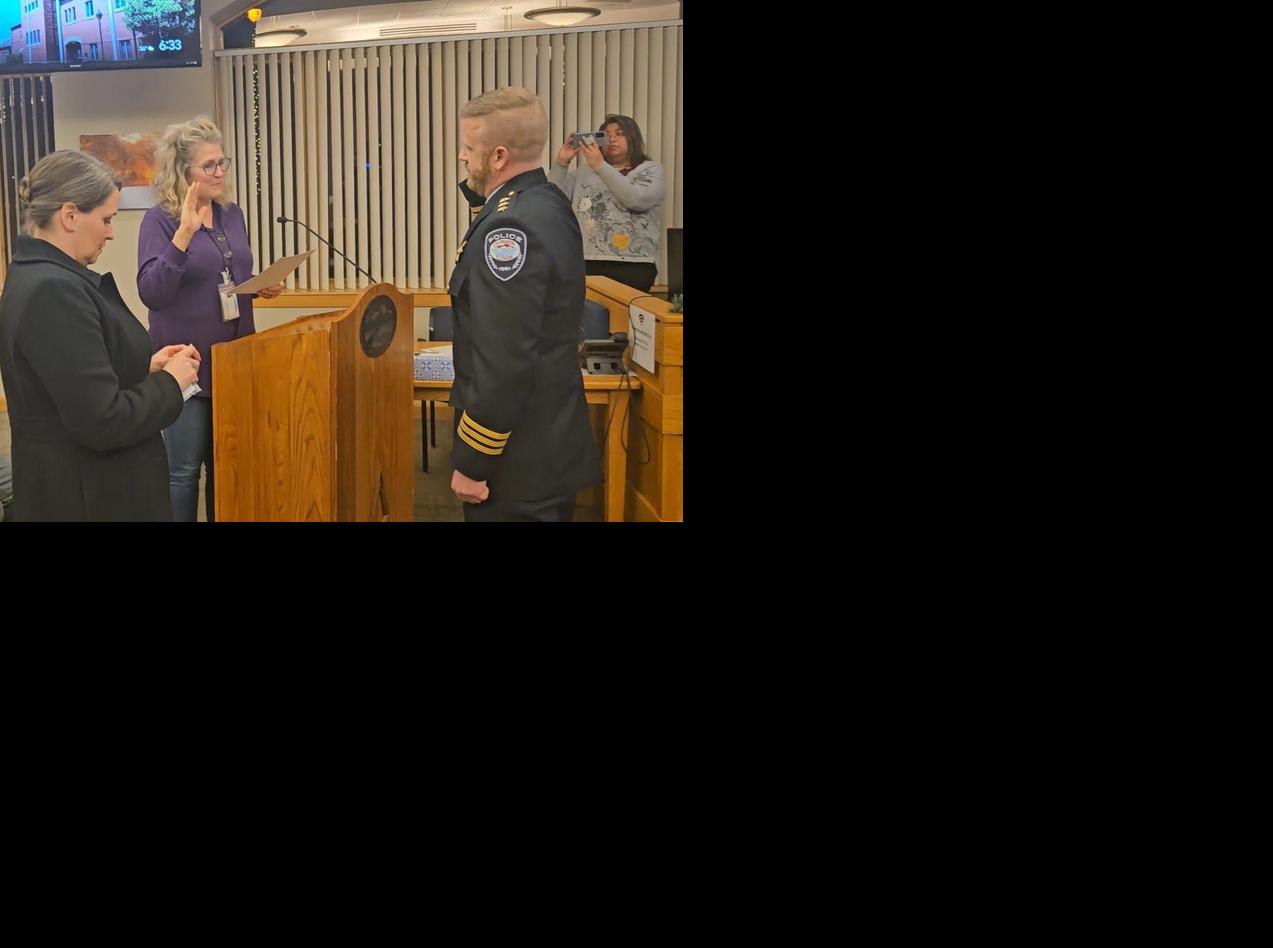 Channahon Police Deputy Chief Adam Bogart Sworn-In as Newest Chief ...