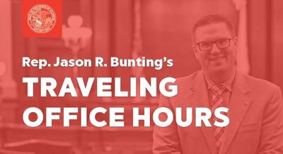 State Rep Jason Bunting Holding Traveling Office Hours | Local News ...