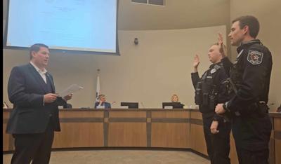 Two Morris Police Officers Sworn-in During City Council Meeting | Local ...