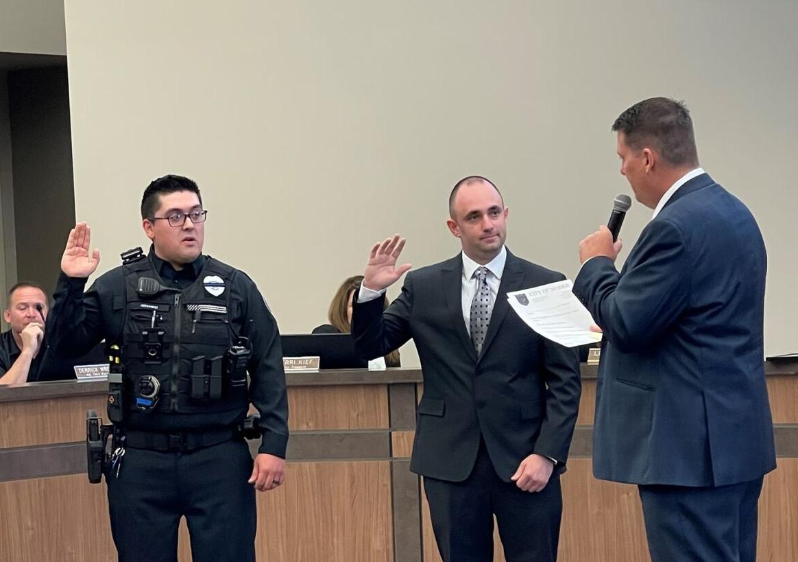 Two New Morris Police Officers Sworn-in | Local News | wcsjnews.com