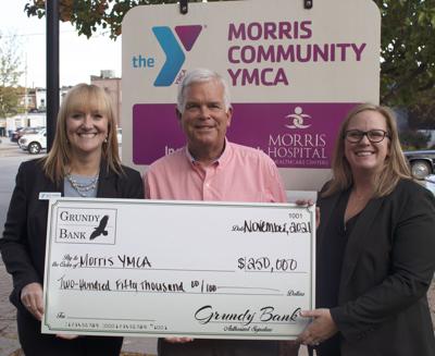 Morris Community YMCA Receives $250,000 Gift From Grundy Bank | Local ...