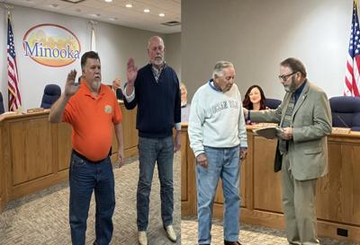 Minooka Trustees Sworn-in During Meeting | Local News | wcsjnews.com