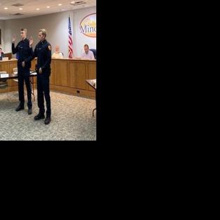 Two Minooka Police Officers Sworn-in | Local News | wcsjnews.com