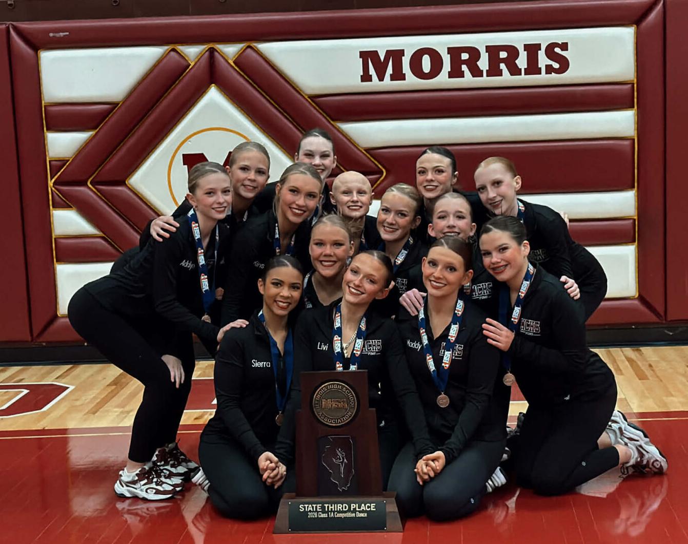 Morris Varsity Pom Squad Finishes Third in State Competition | Local ...