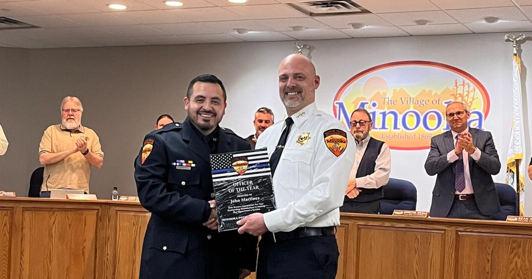 Patrolman Martinez Named Minooka Police Officer of the Year | Local ...