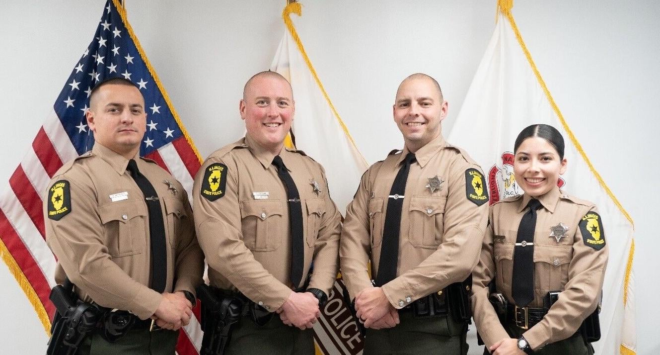 Four New Troopers Welcomed to ISP Troop 3 | Local News | wcsjnews.com