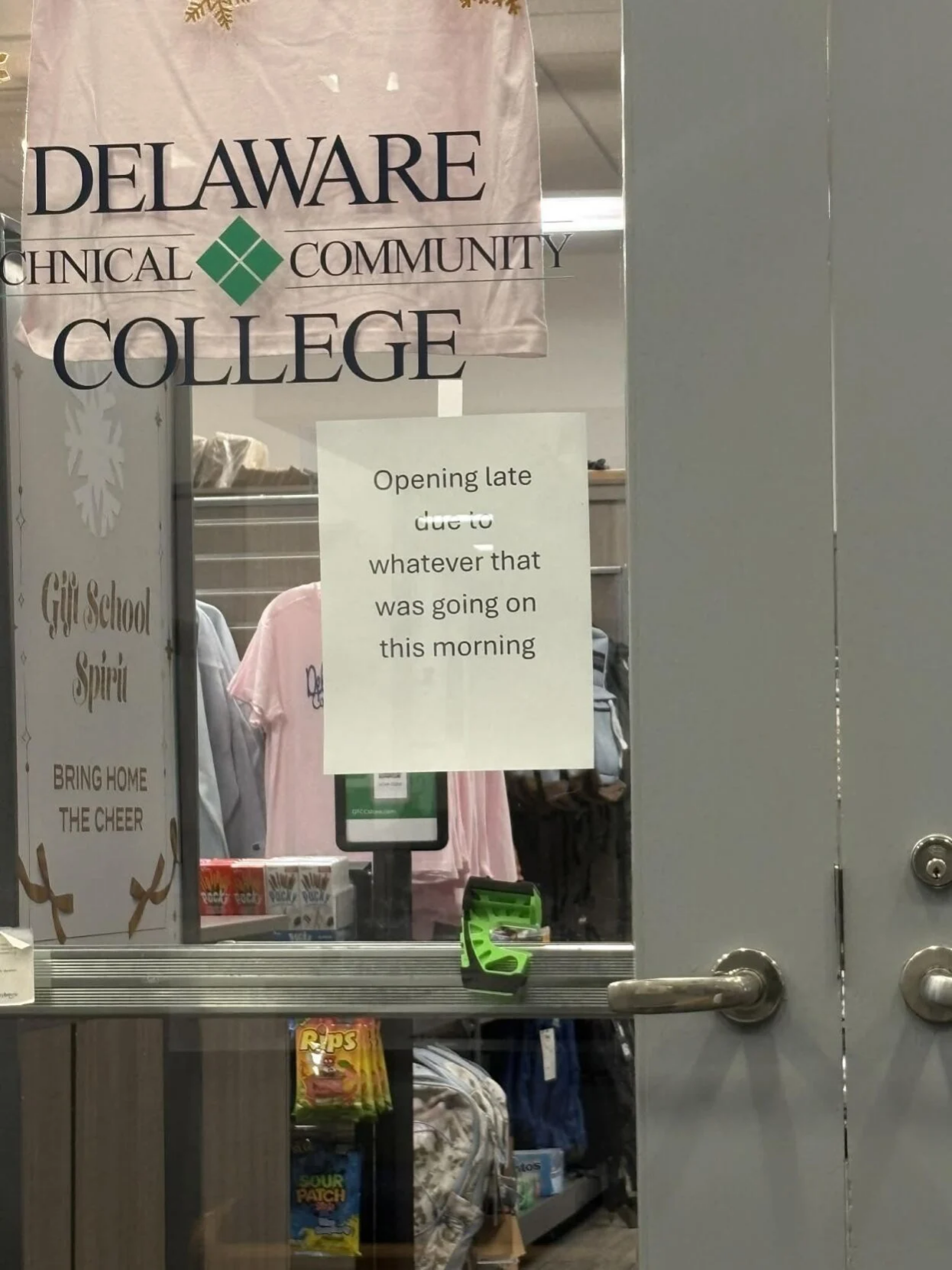 Delaware Tech addresses unauthorized sign at Stanton Campus bookstore ...