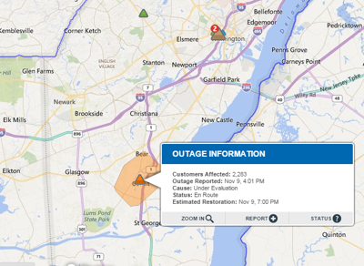 2,300 without power near Bear | The Latest from WDEL News | wdel.com