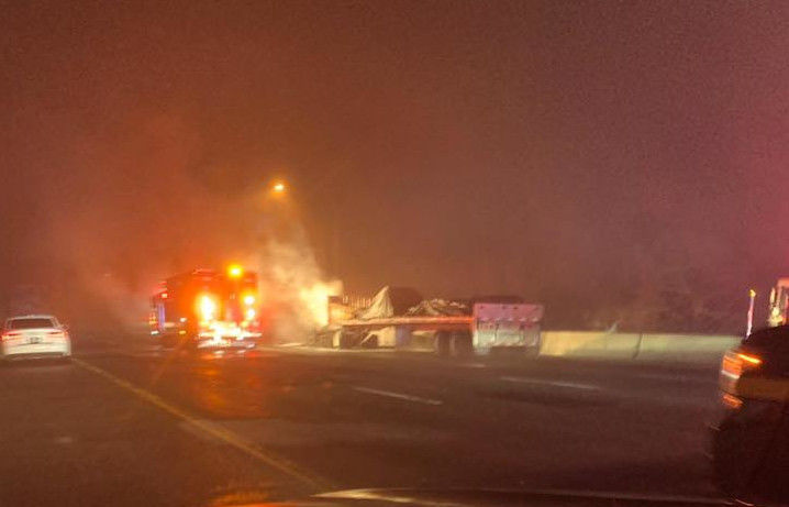 UPDATE | I-95 NB reopens after fiery chain-reaction crash, involving 2 tractor-trailers | The ...