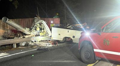 Work truck wreck on Red Mill Road | The Latest from WDEL News | wdel.com