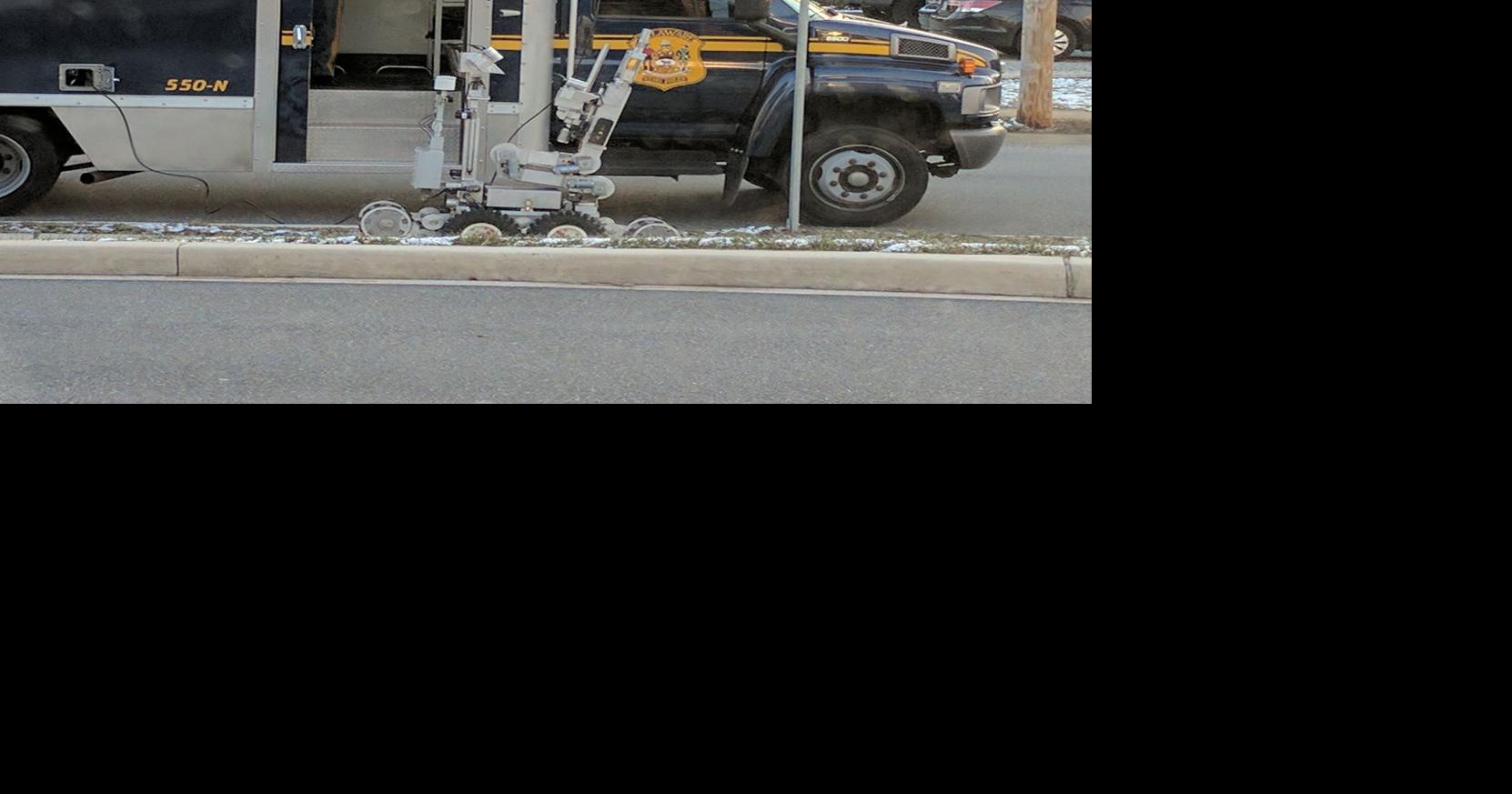 Delaware State Police bomb disposal team disposes of suspicious package ...