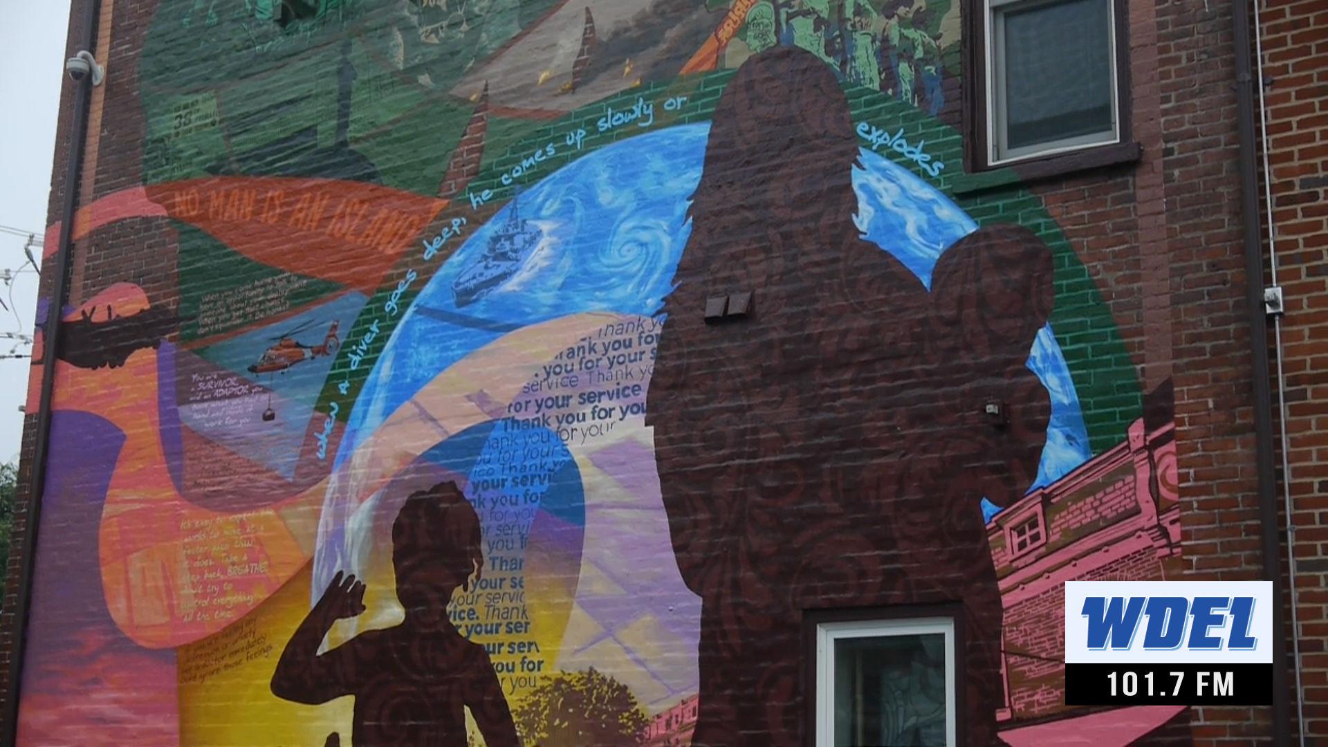 VIDEO: Veterans honored with mural in Wilmington's creative district ...