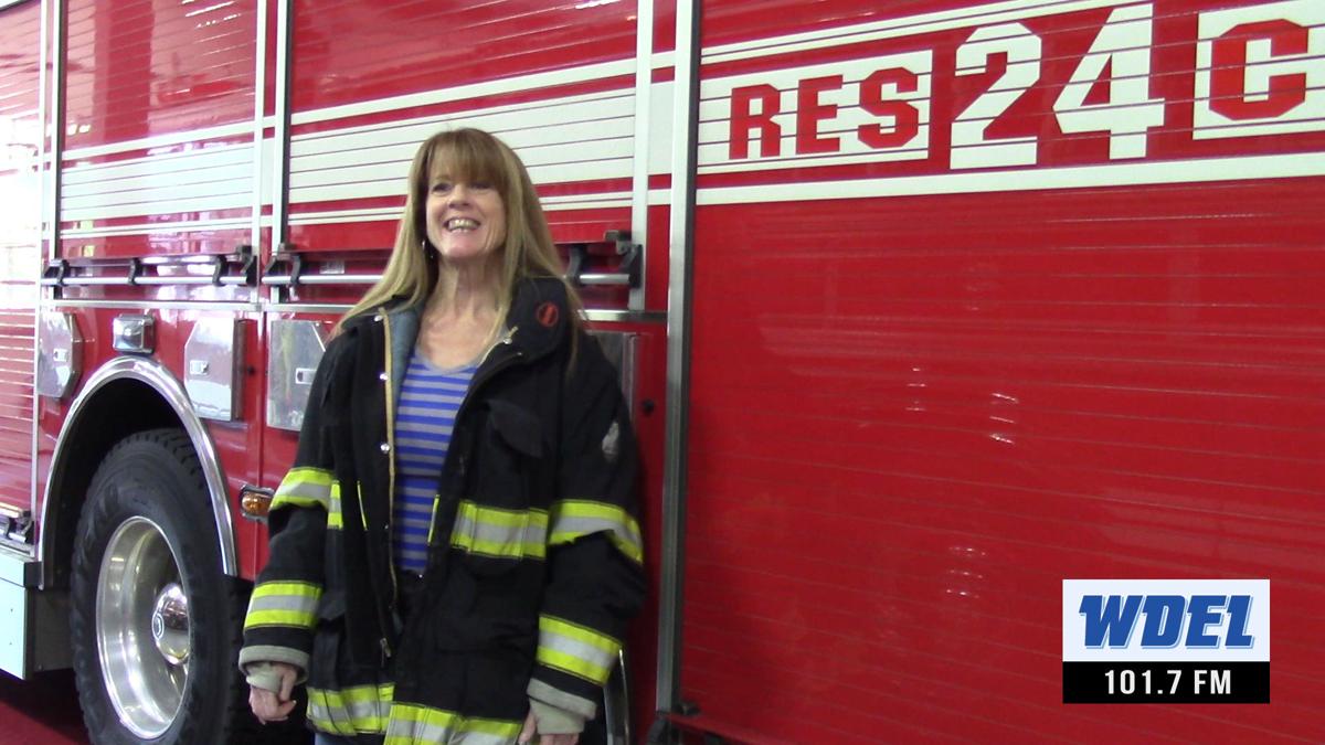 One of the First State's 1st female firefighters shares her glass ...