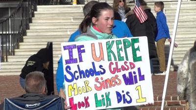Protest calling for Delaware schools to fully reopen held at ...