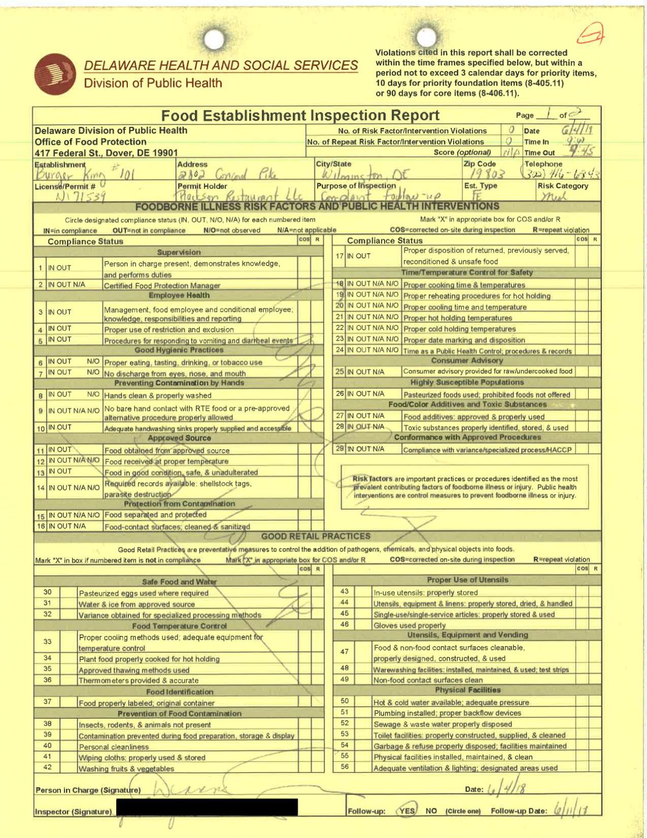 Re-inspection report | | wdel.com