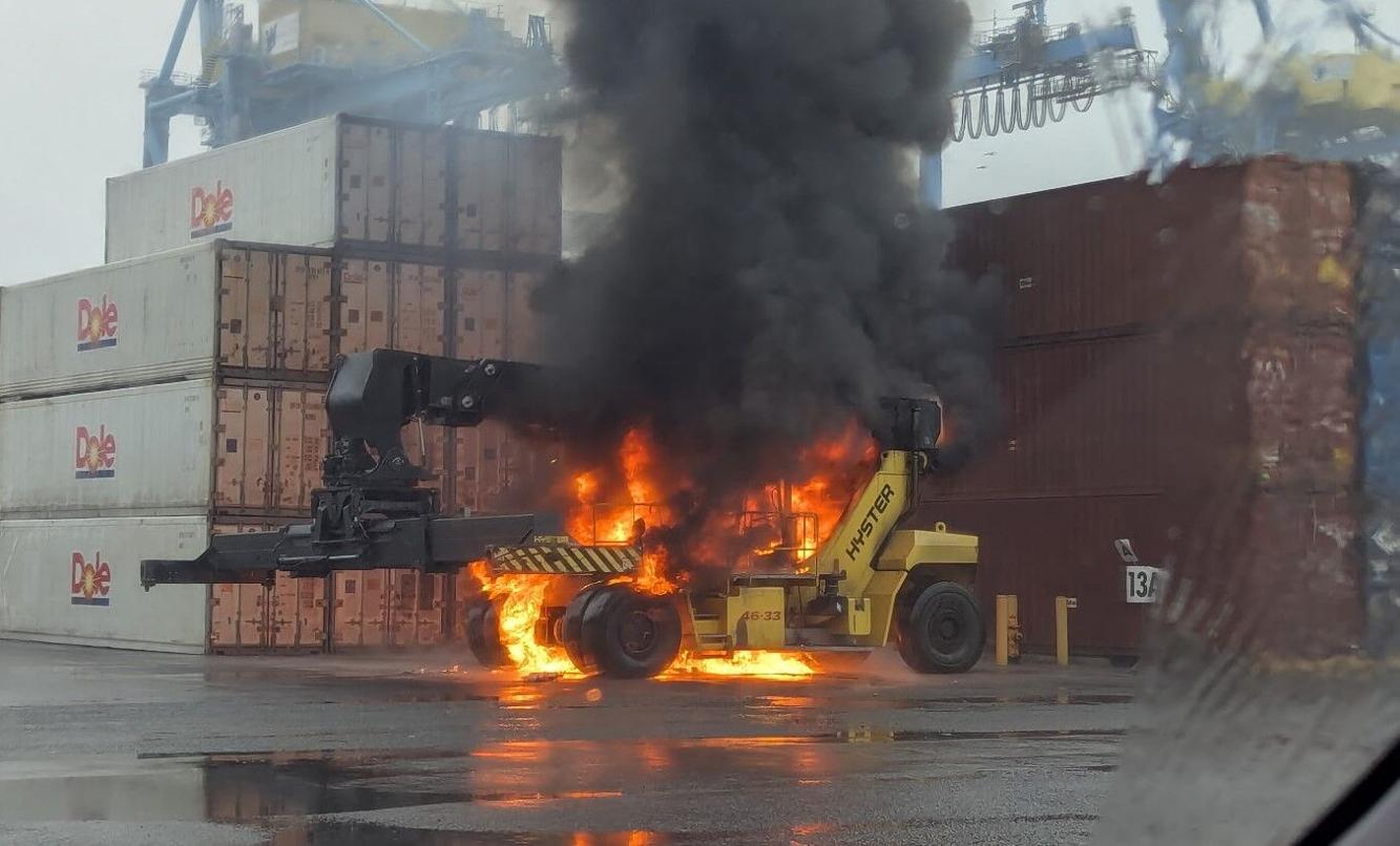 Forklift fire sparks hazmat at Port of Wilmington | The Latest from ...