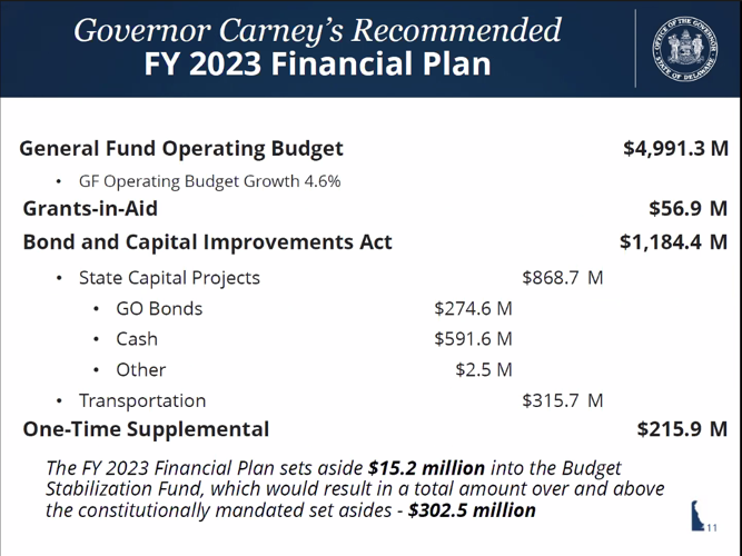 delaware financial statements
