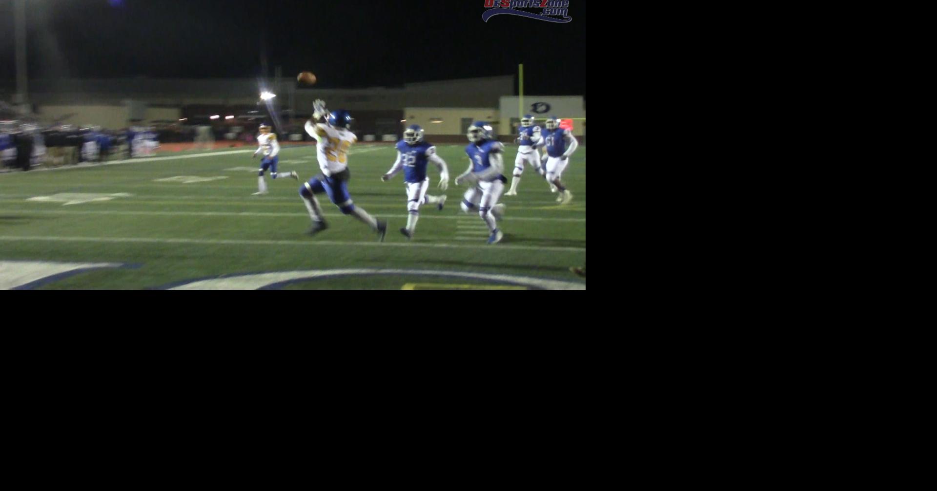 Sussex Central's Zion Reed catches a touchdown pass against Dover ...