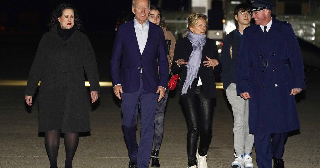 Biden arrives in US Virgin Islands to relax between holidays | The ...