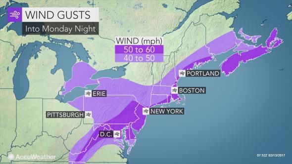 High winds howl, will continue through the day on Monday | | wdel.com