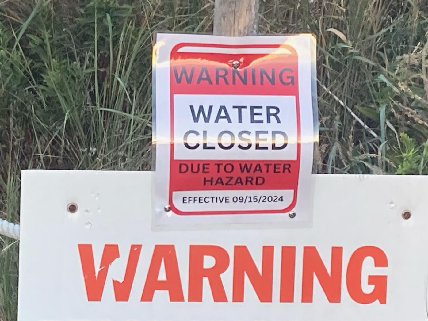 sea pollution warning