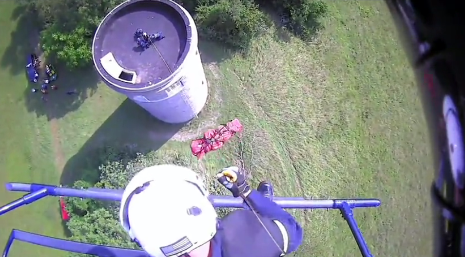 VIDEO | Dramatic high-angle rescue off old Montchanin water tower on ...