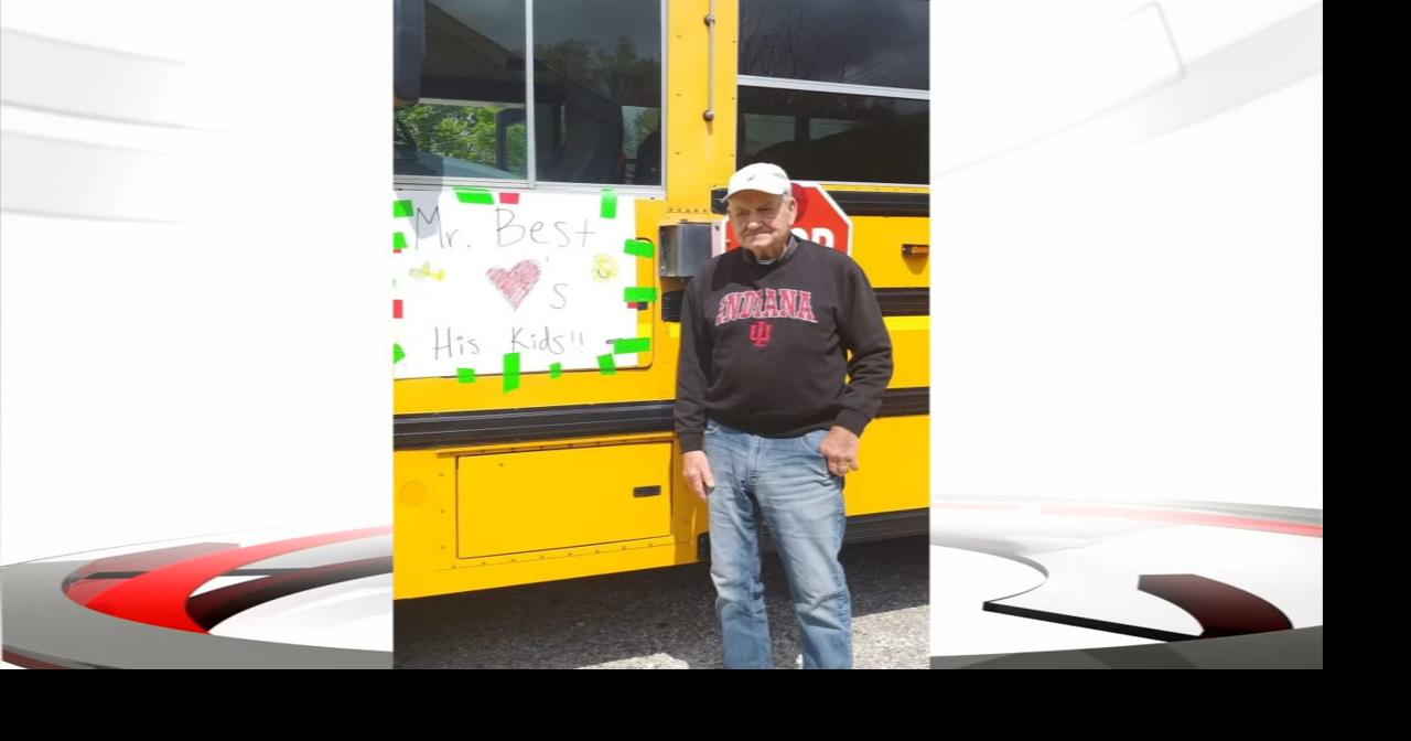 Southern Indiana bus driver honored by students as he takes bus for one ...