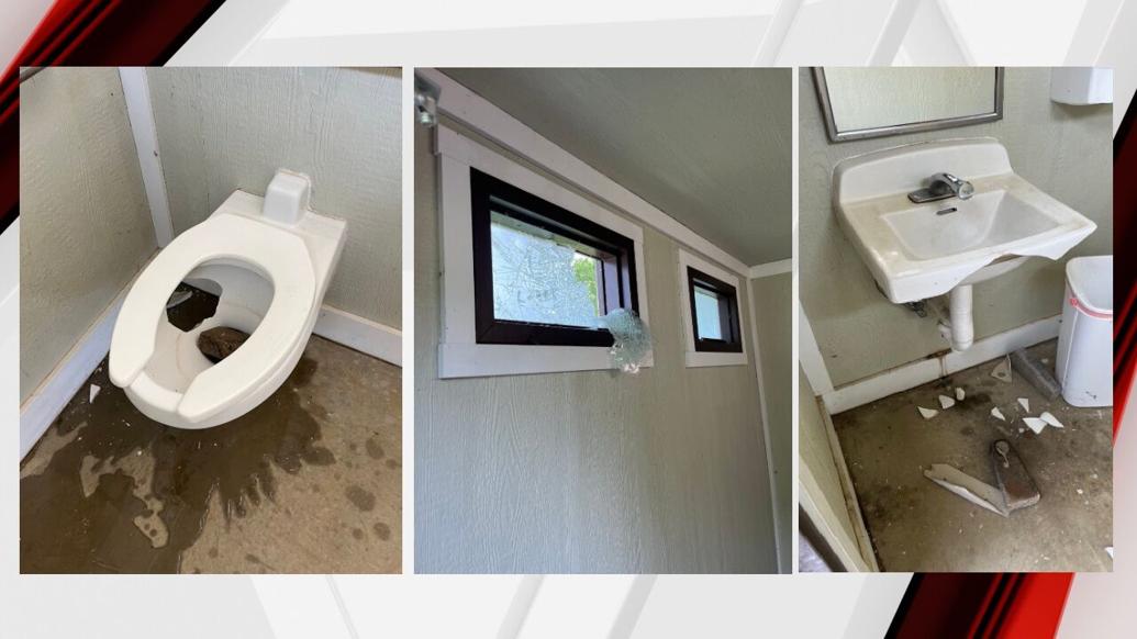 Windows, sinks and toilets damaged at southern Indiana park bathrooms ...