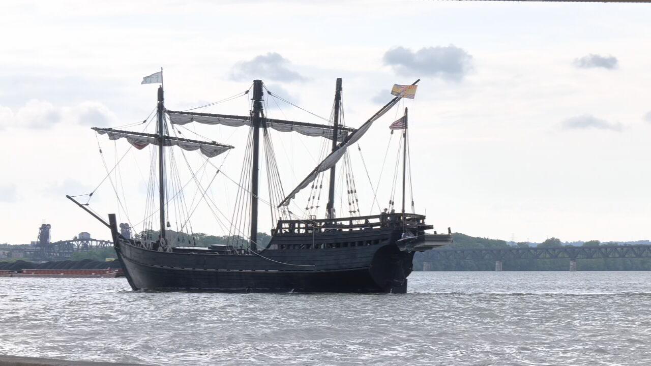 Replica of Christopher Columbus' Pinta ship docked in Louisville until ...