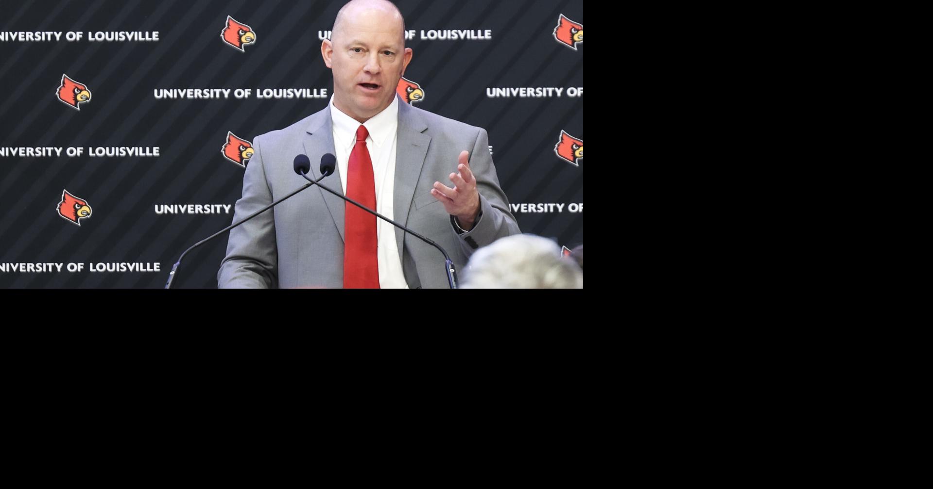 Jeff Brohm introduced as Louisville's new head football coach ...